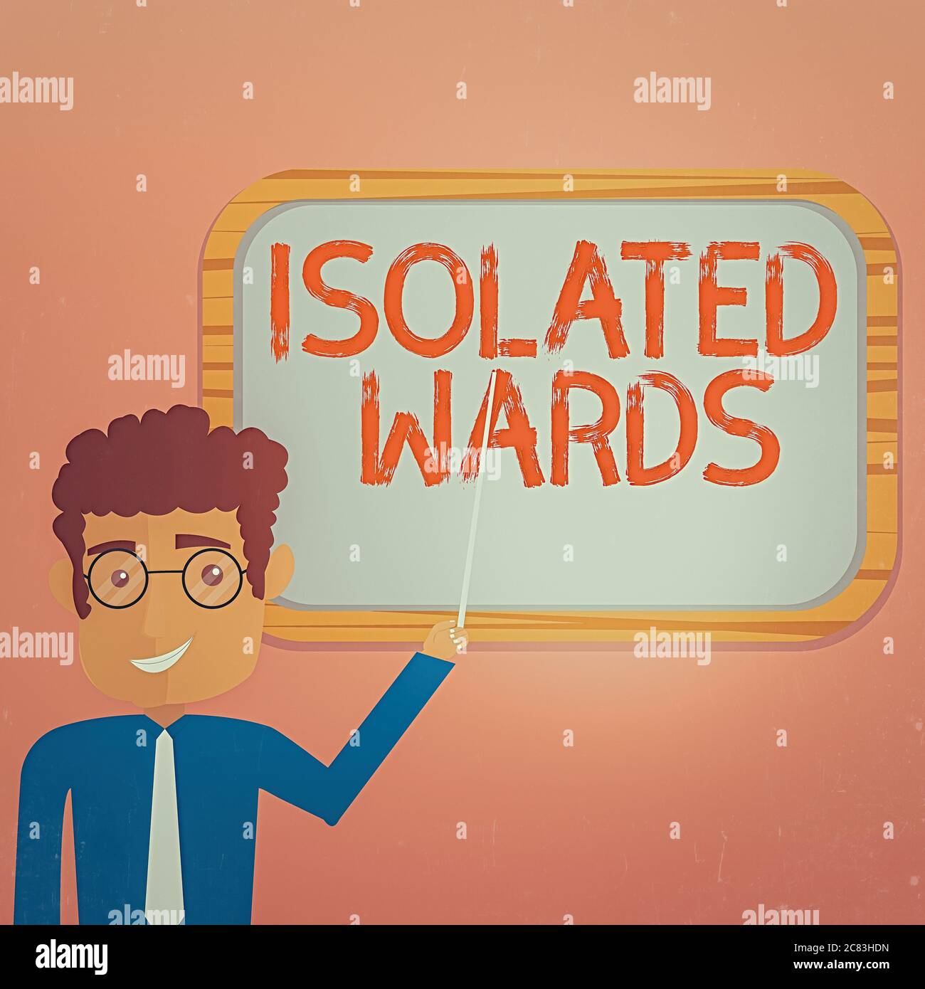 Conceptual hand writing showing Isolated Wards. Concept meaning far ...