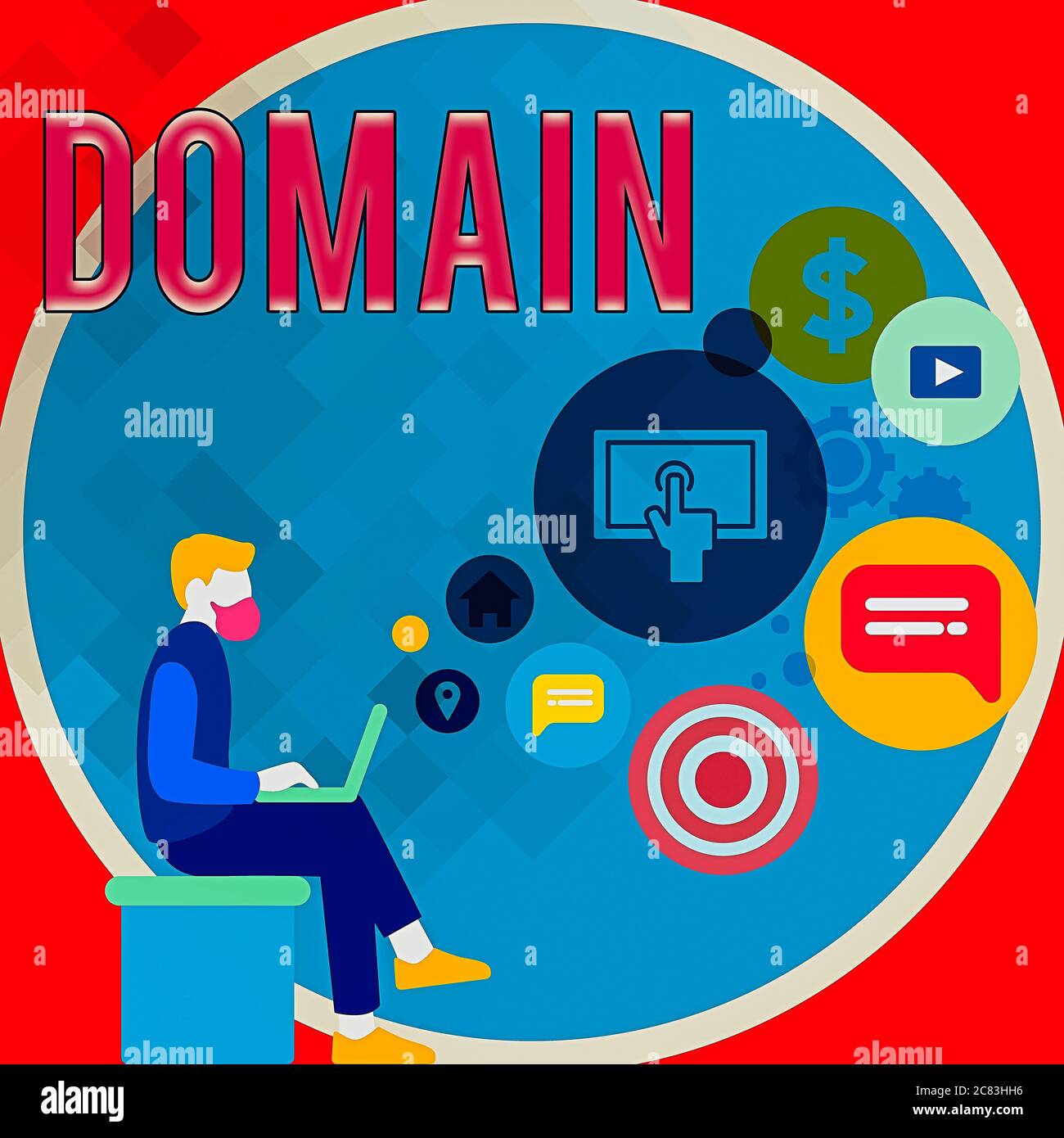 Handwriting text writing Domain. Conceptual photo identification string ...