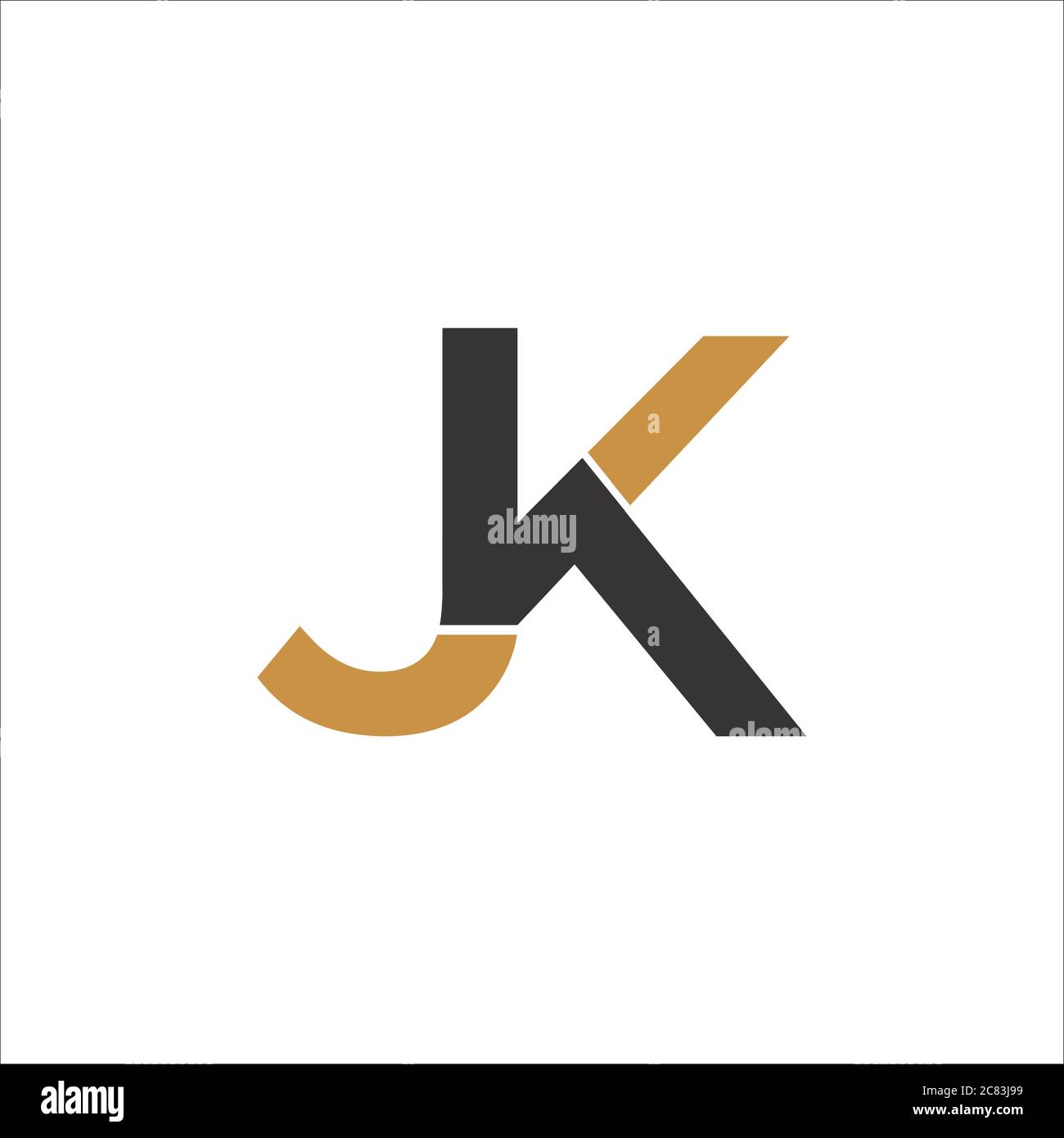 Initial letter jk logo or kj logo vector design template Stock Vector ...