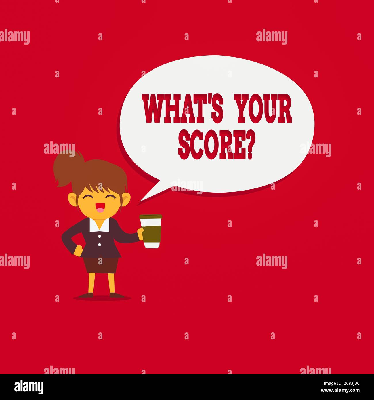 Word writing text What S Your Score Question. Business photo showcasing ...