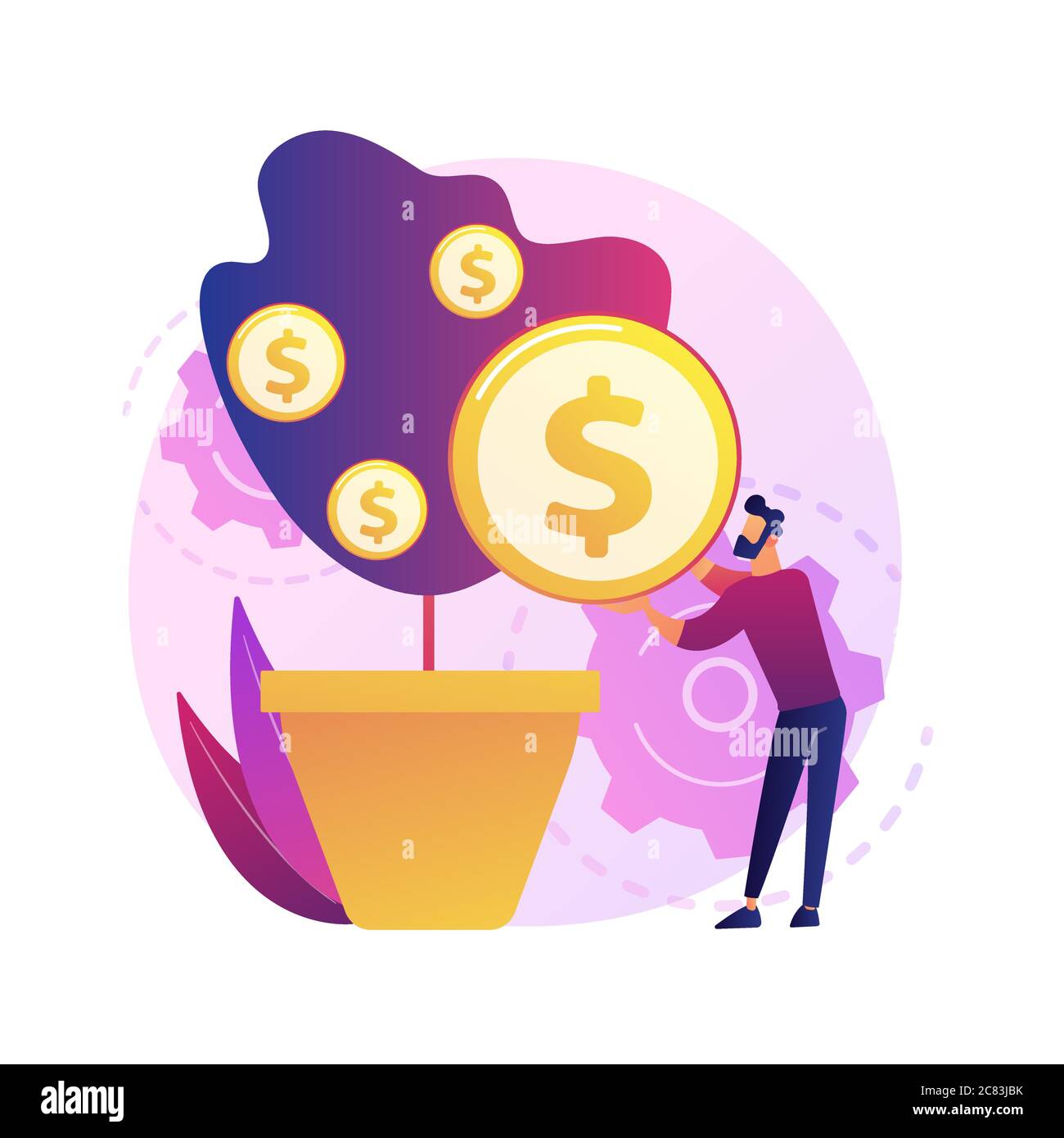 Deposit withdrawal vector concept metaphor Stock Vector Image & Art - Alamy