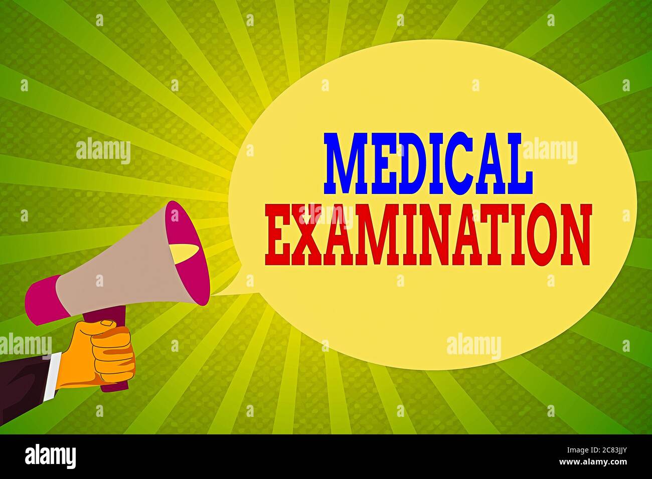 Handwriting text writing Medical Examination. Conceptual photo the ...