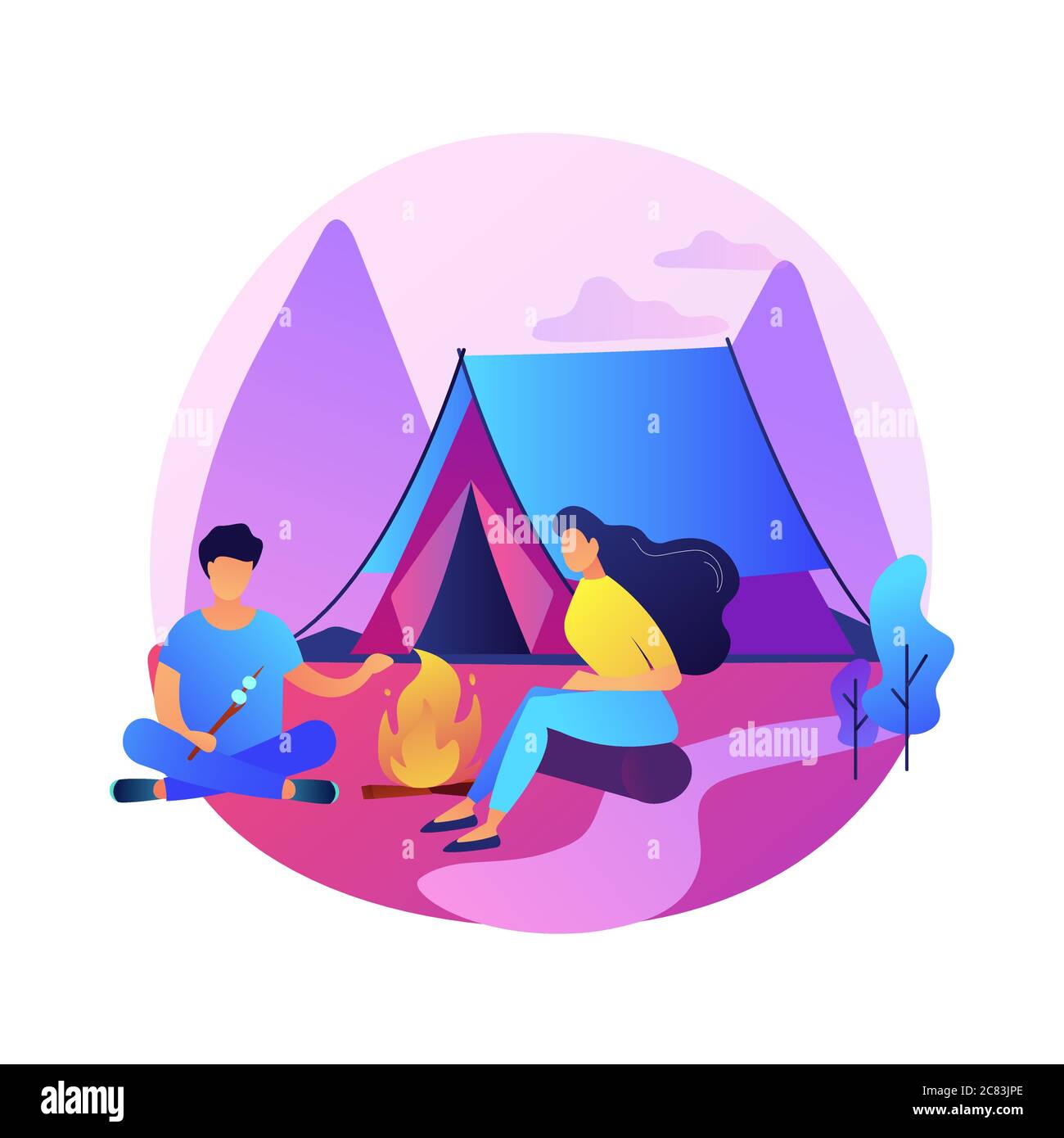 Summer Camping Vector Concept Metaphor Stock Vector Image And Art Alamy