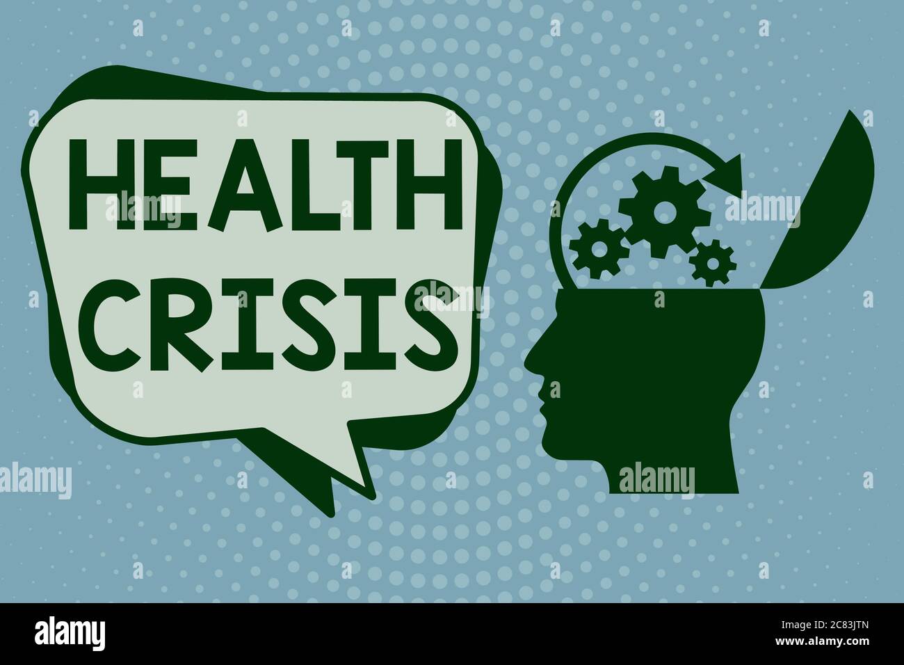 Handwriting text writing Health Crisis. Conceptual photo fitness ...