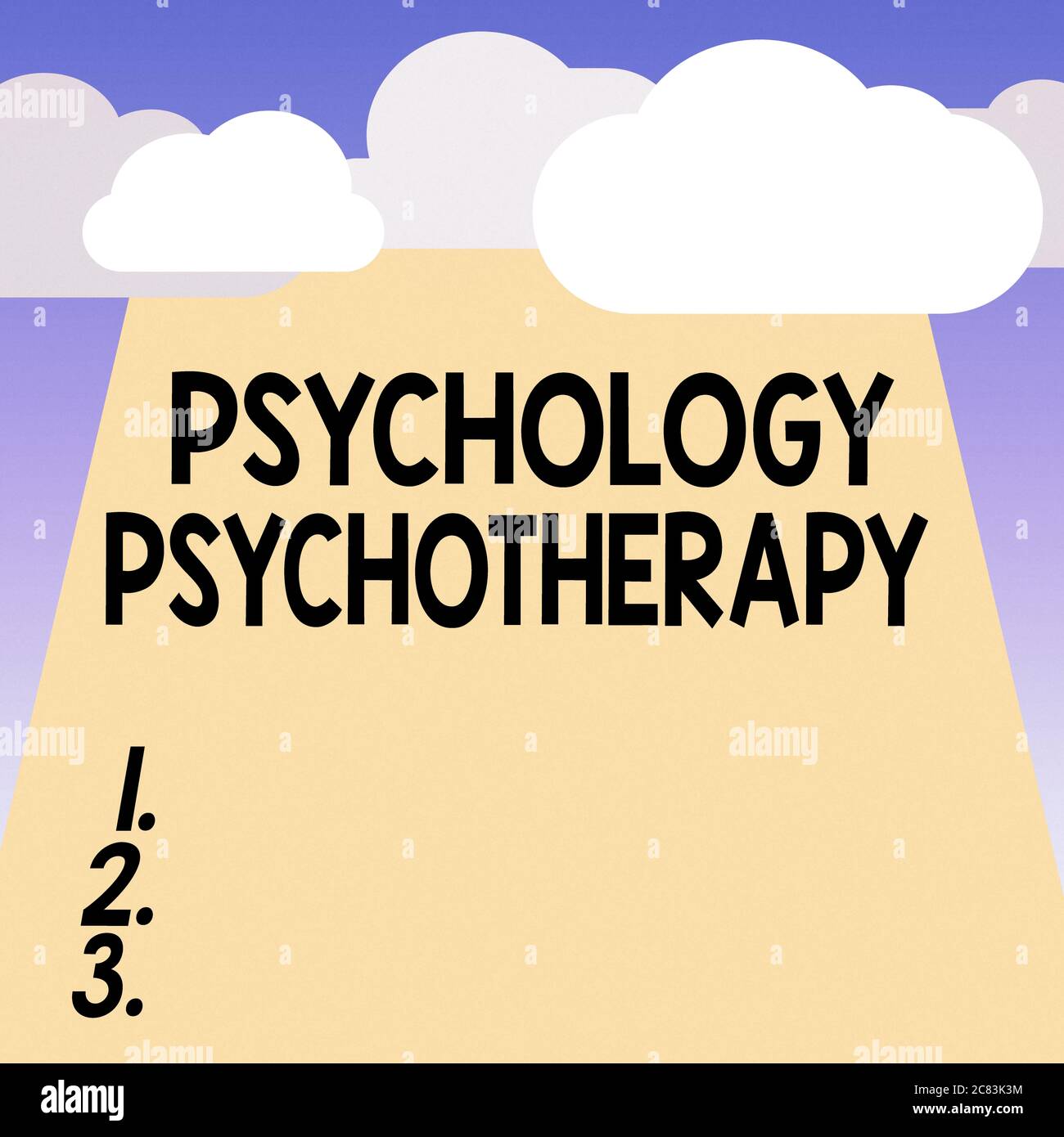 Word writing text Psychology Psychotherapy. Business photo showcasing ...