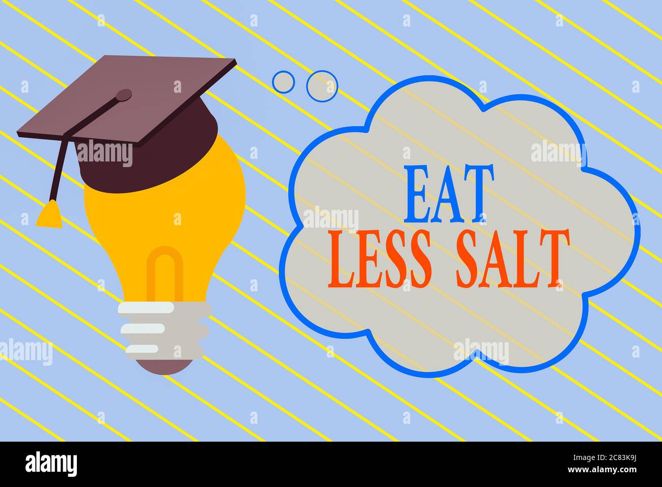 Word writing text Eat Less Salt. Business photo showcasing reducing the ...