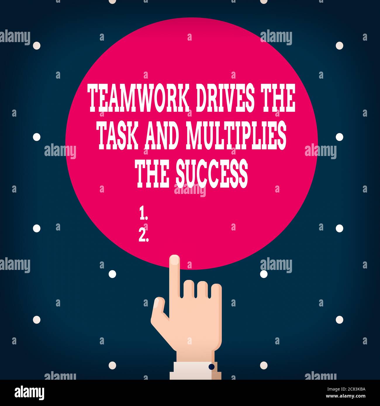 Writing note showing Teamwork Drives The Task And Multiplies The ...
