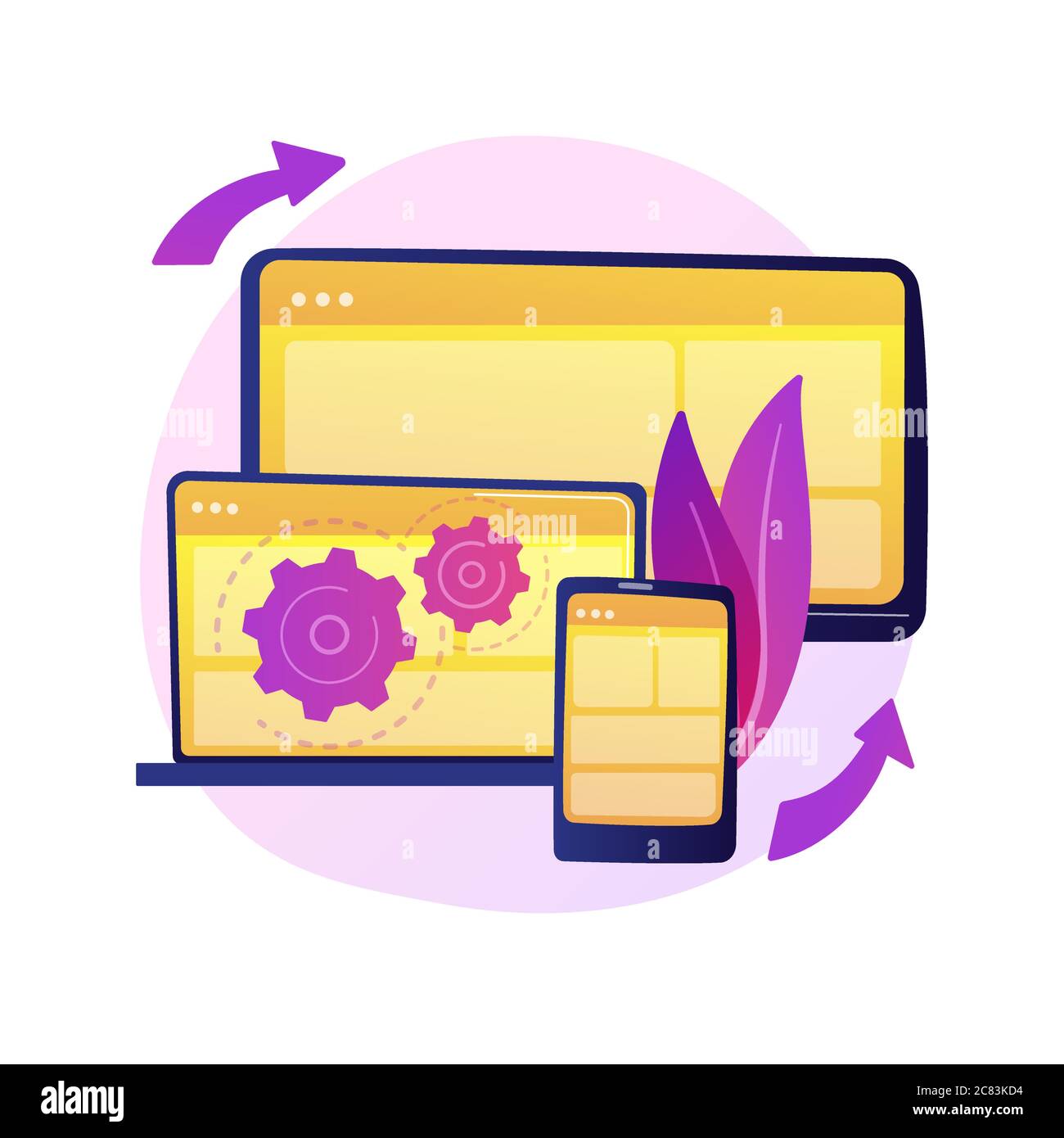 Web Page visualization vector concept metaphor Stock Vector Image & Art ...