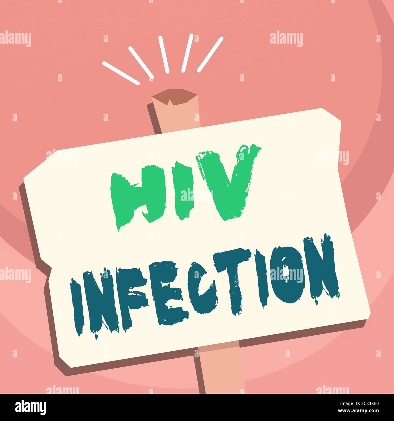 Handwriting text writing Hiv Infection. Conceptual photo A disease of ...