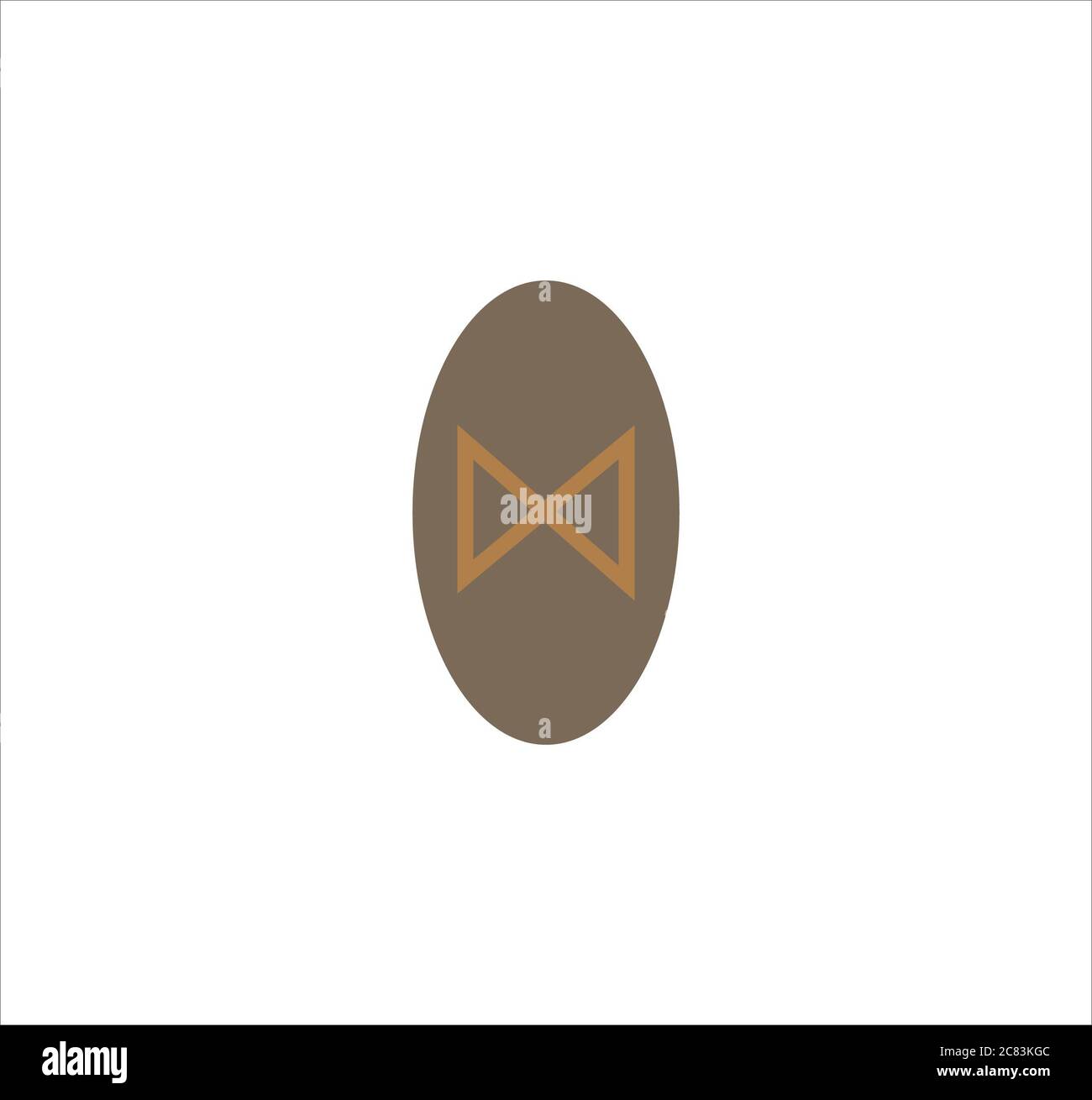 The Dagaz Viking rune symbol for web and mobile design isolated on a ...