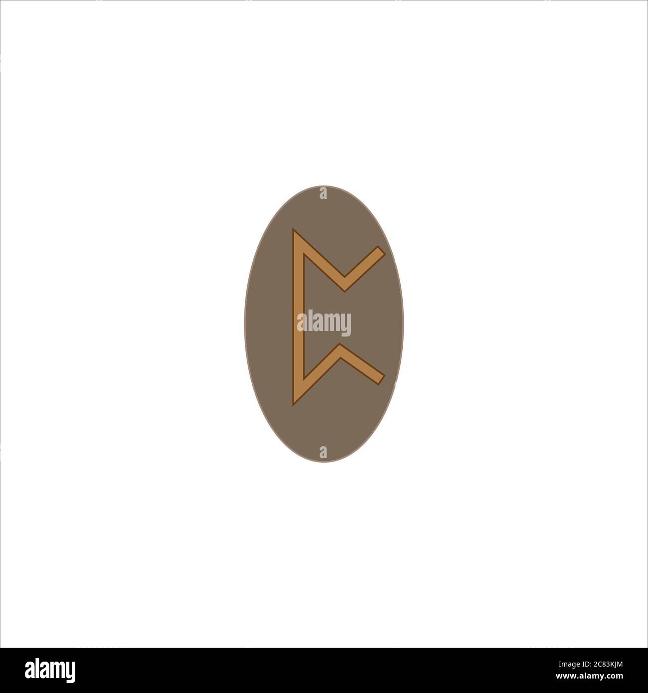 The Perth Viking rune symbol for web and mobile design isolated on a ...