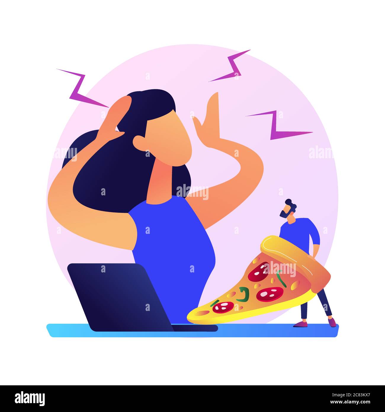 Unhealthy disorder Stock Vector Images - Alamy
