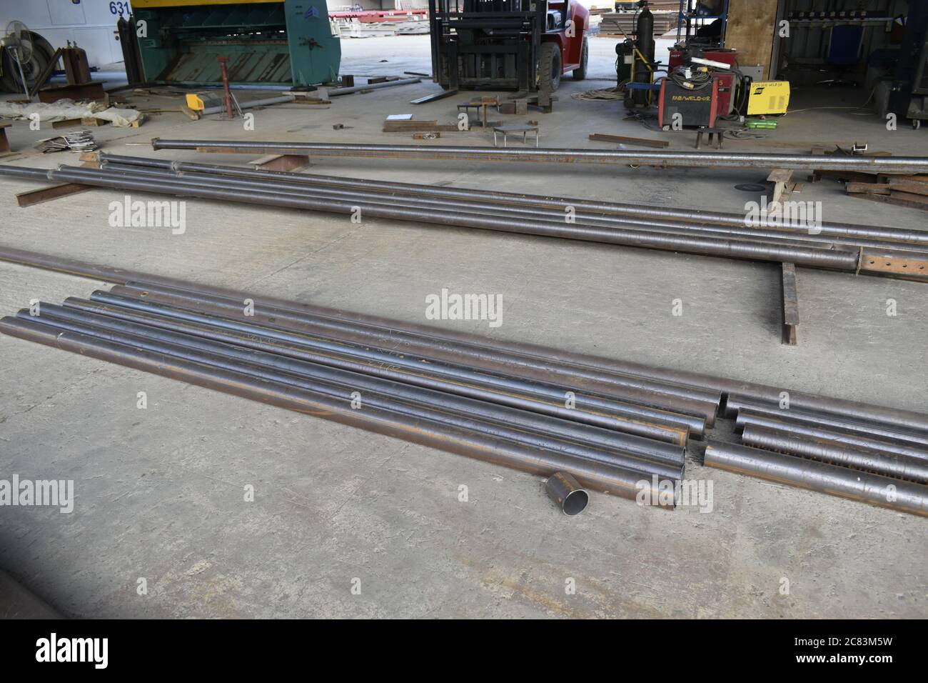 New construction of Steel Structural material in the workshop muscat ...