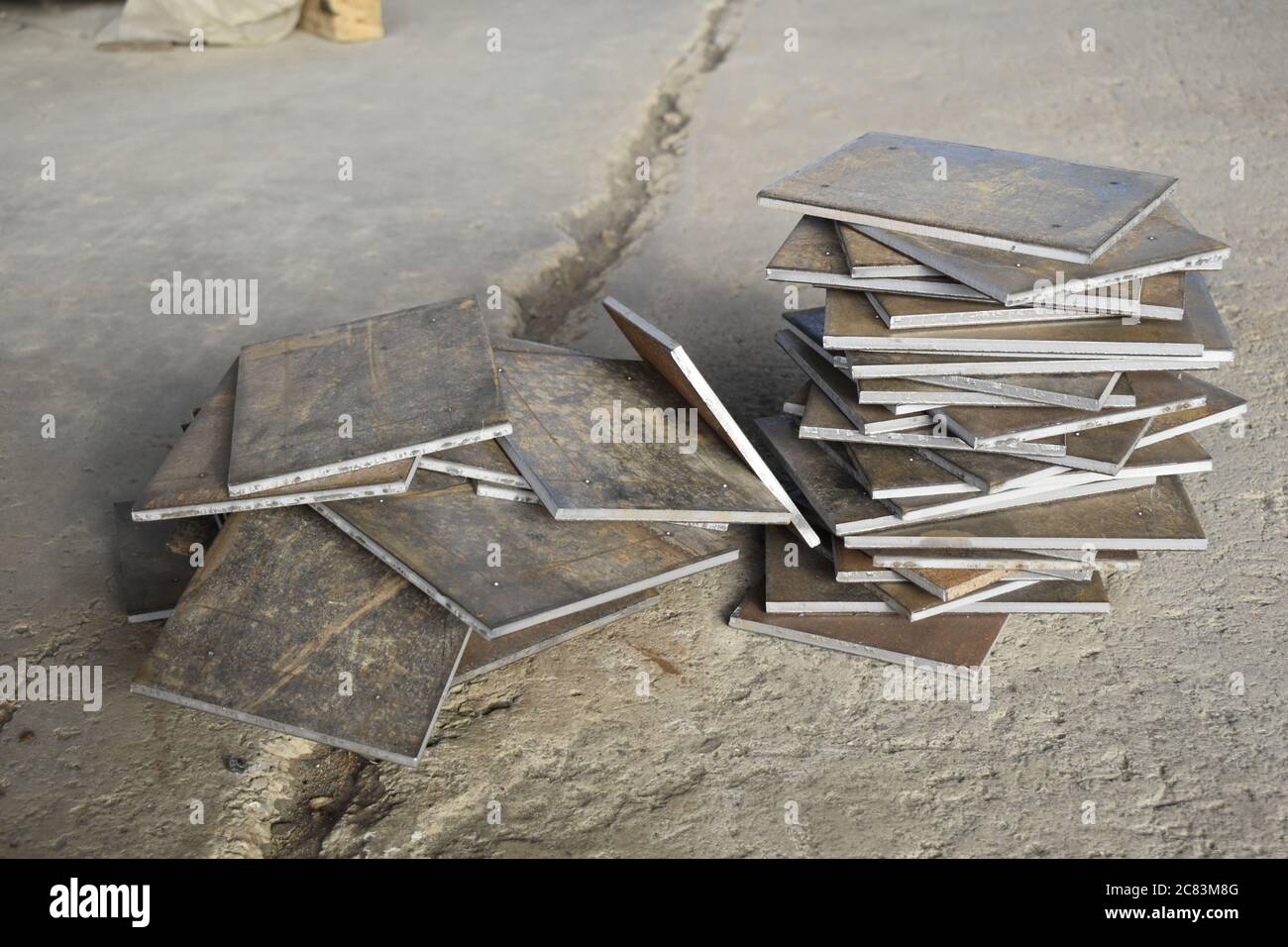 New construction of Steel Structural material in the workshop muscat ...
