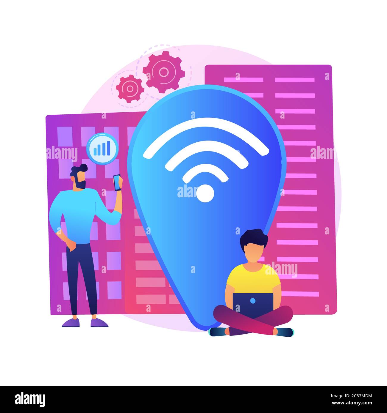 Wi fi hotspot vector concept metaphor Stock Vector Image & Art - Alamy