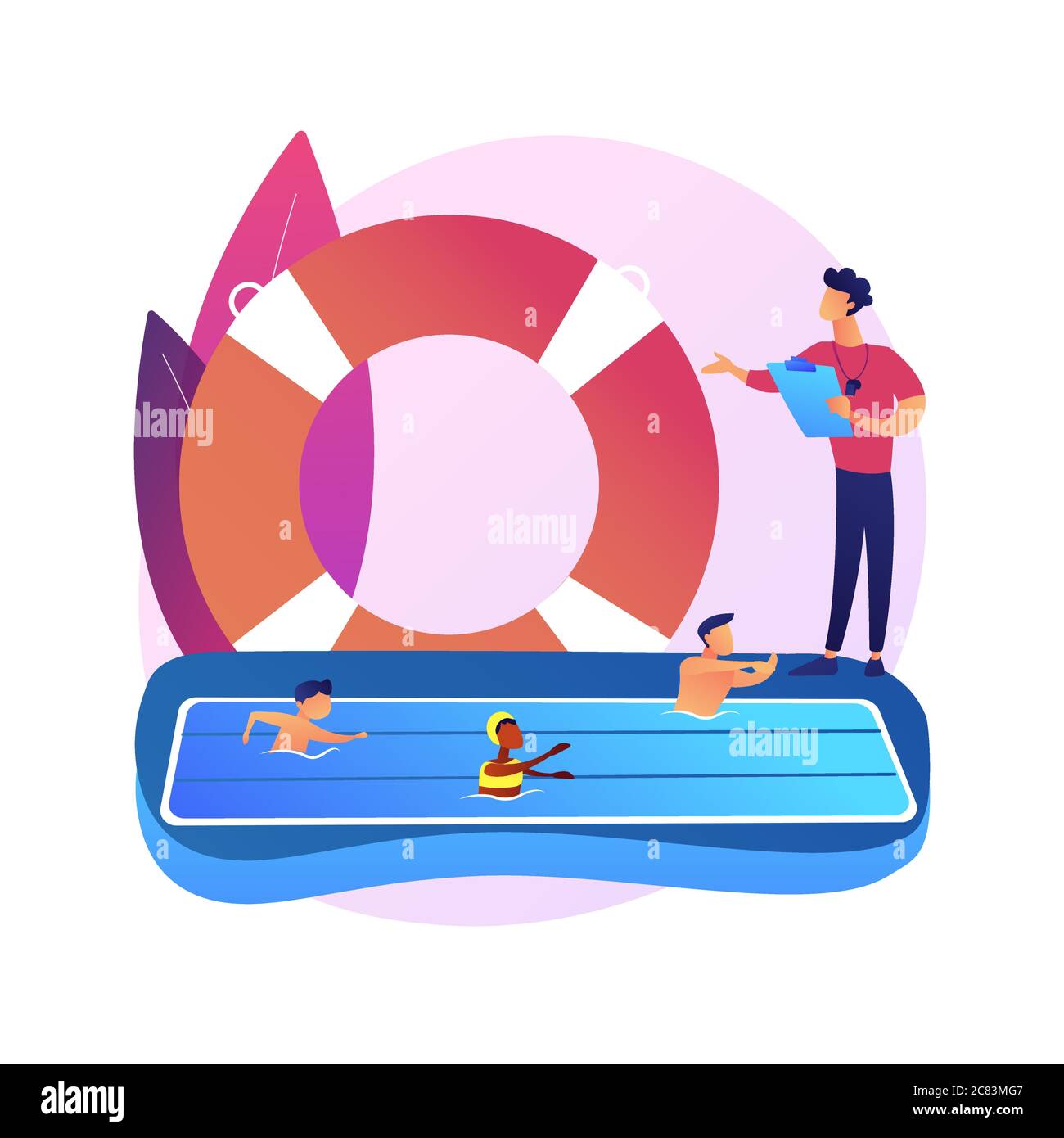 Swimming classes vector concept metaphor Stock Vector Image & Art - Alamy
