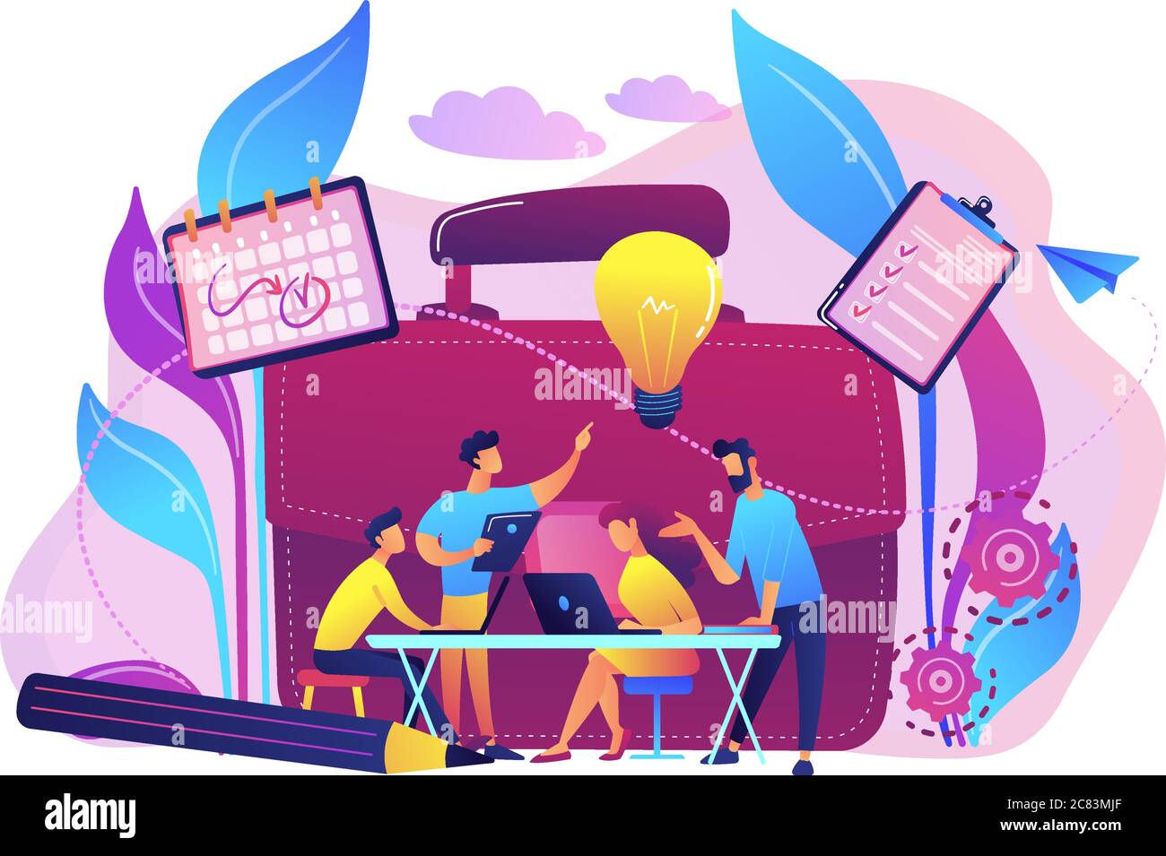 Collaboration concept vector illustration Stock Vector Image & Art - Alamy