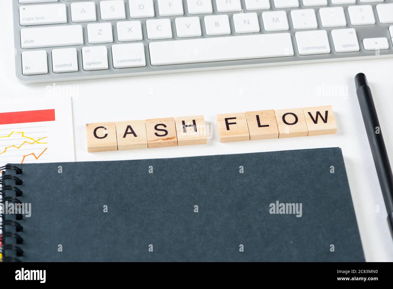 Cash flow statement concept with letters on cubes Stock Photo - Alamy