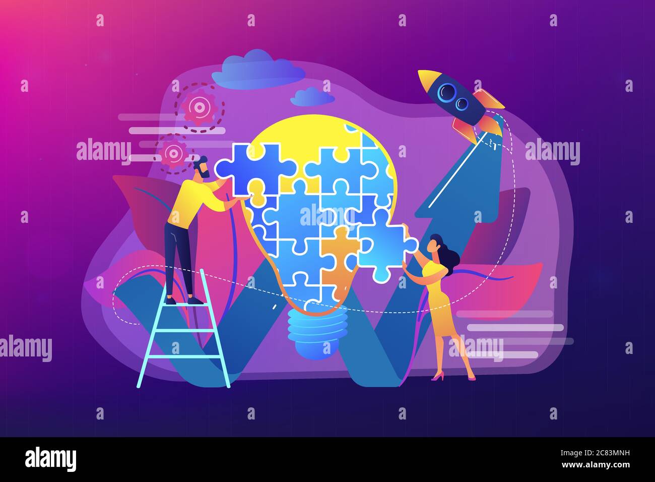 Creative idea concept vector illustration Stock Vector Image & Art - Alamy