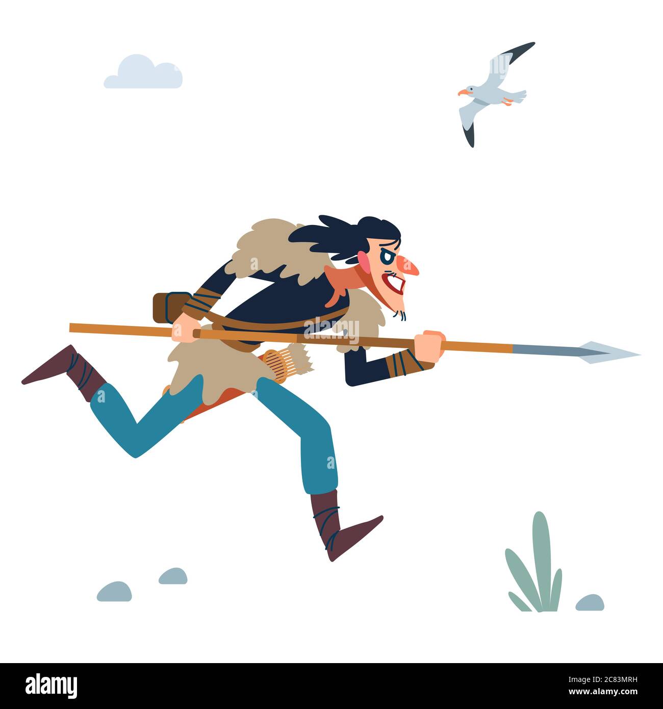 Wiry man Stock Vector Images - Alamy