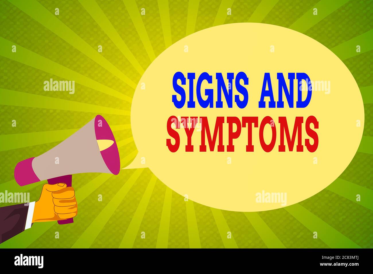 Handwriting text writing Signs And Symptoms. Conceptual photo ...