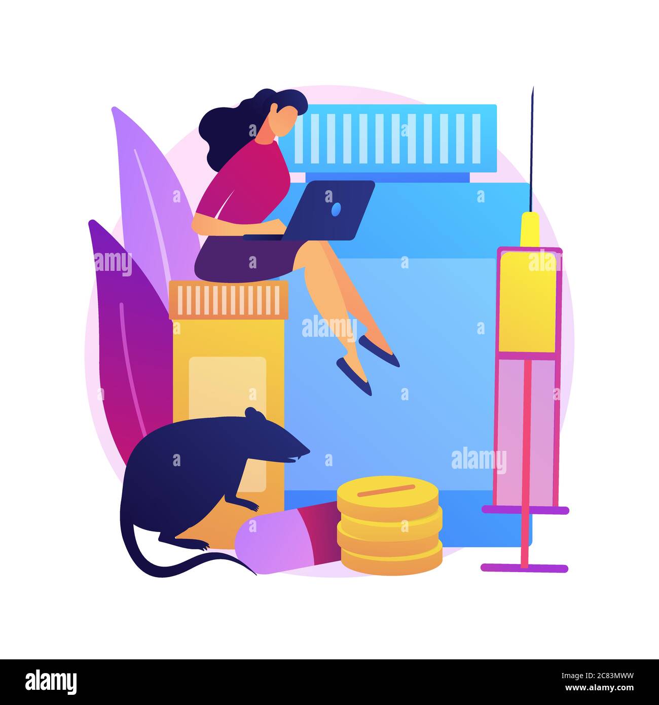 Animal lab tests vector concept metaphor Stock Vector Image & Art - Alamy