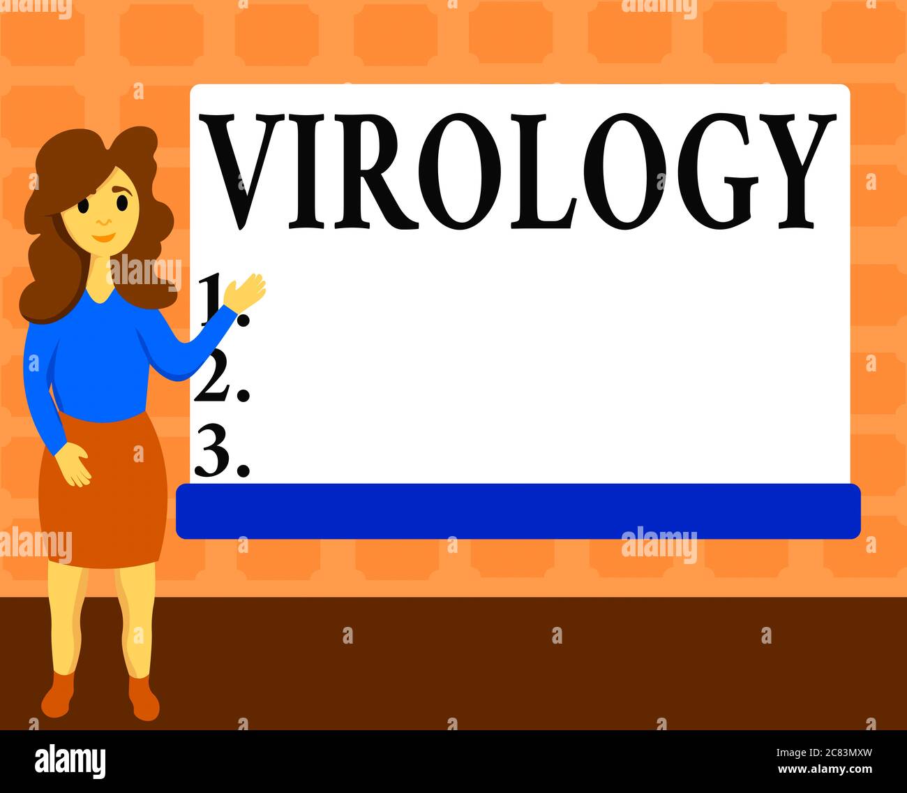 Text sign showing Virology. Business photo showcasing branch of science ...