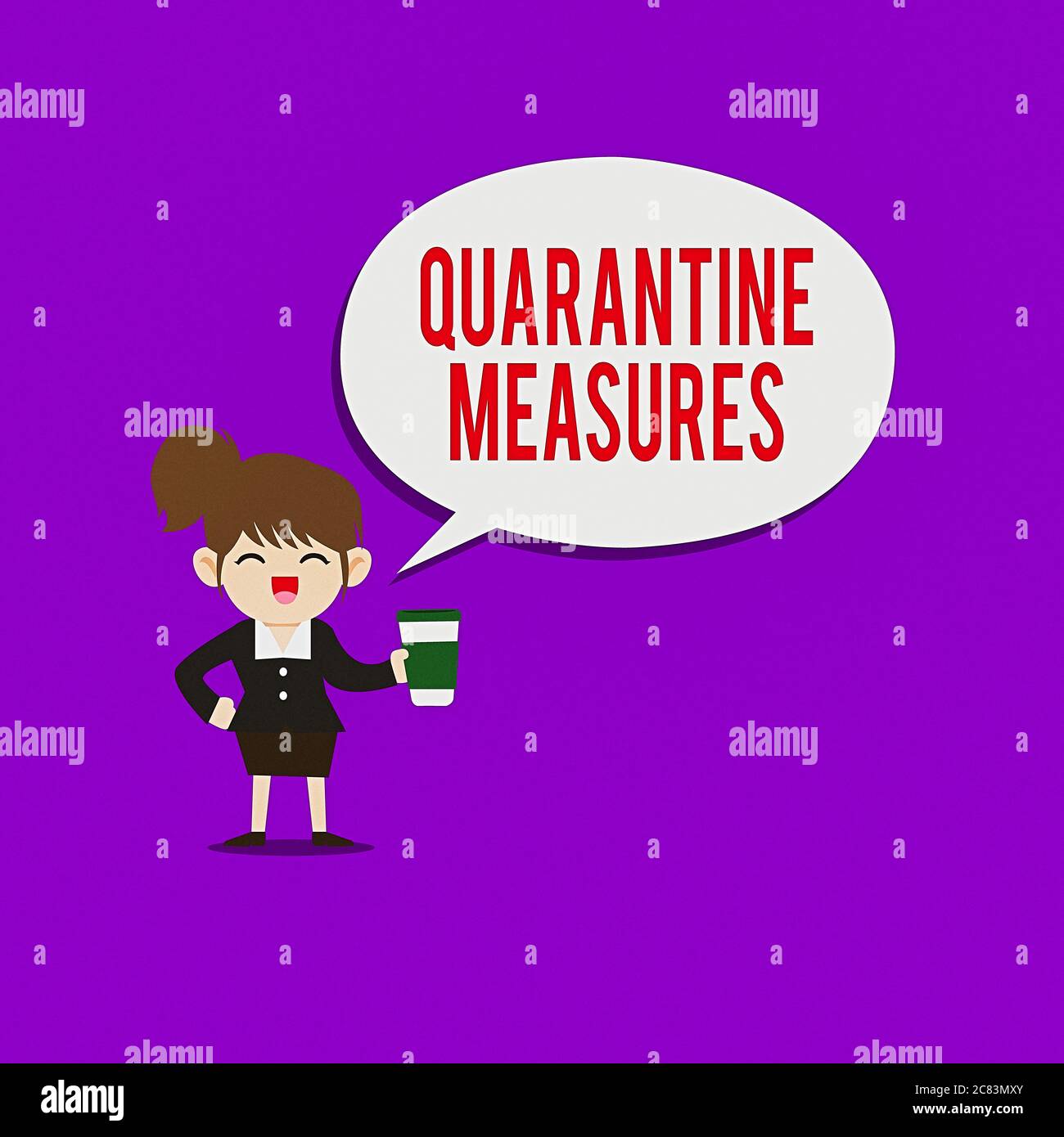 Text sign showing Quarantine Measures. Business photo text safety ...