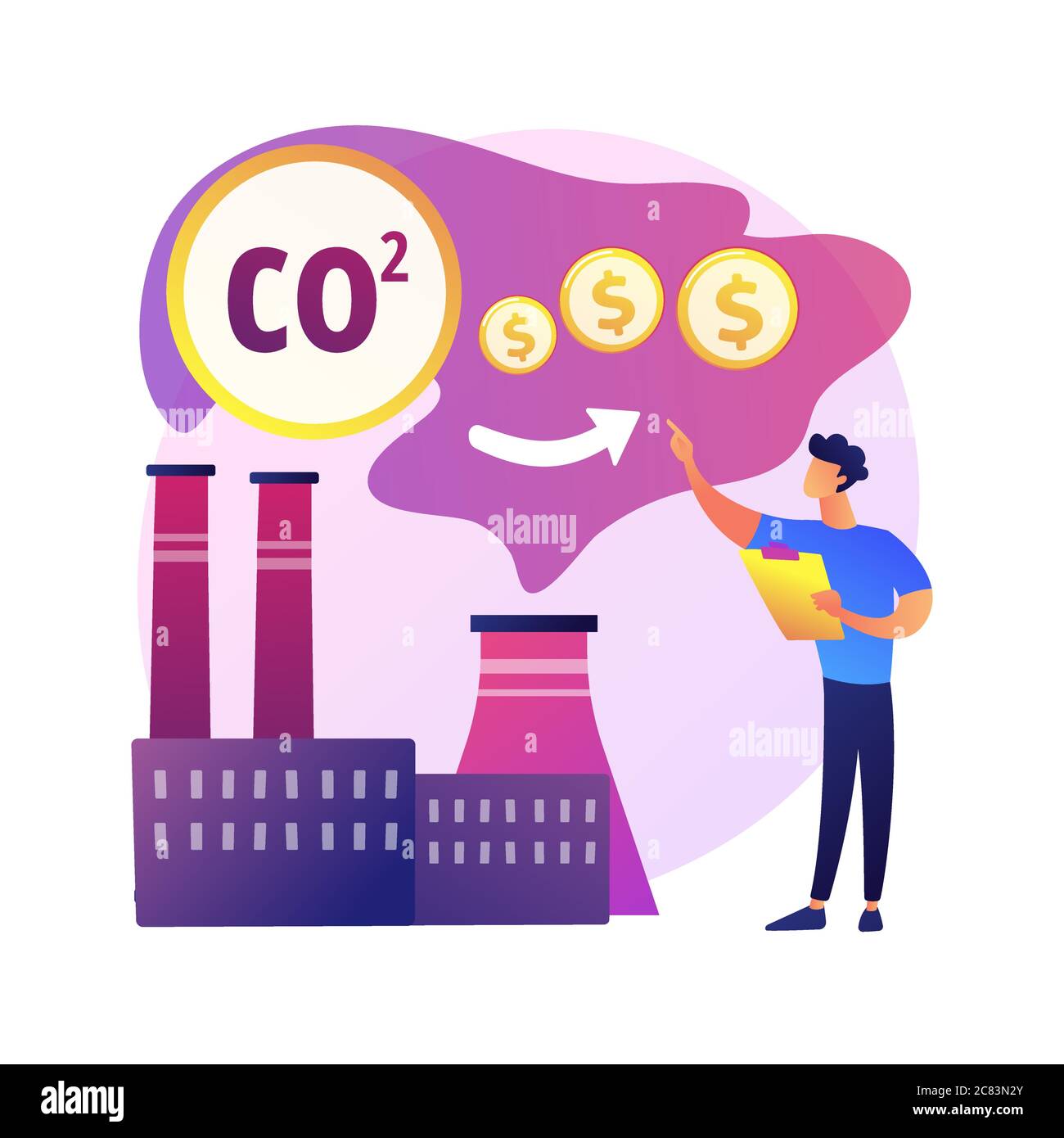 Clean economy vector concept metaphor Stock Vector Image & Art - Alamy