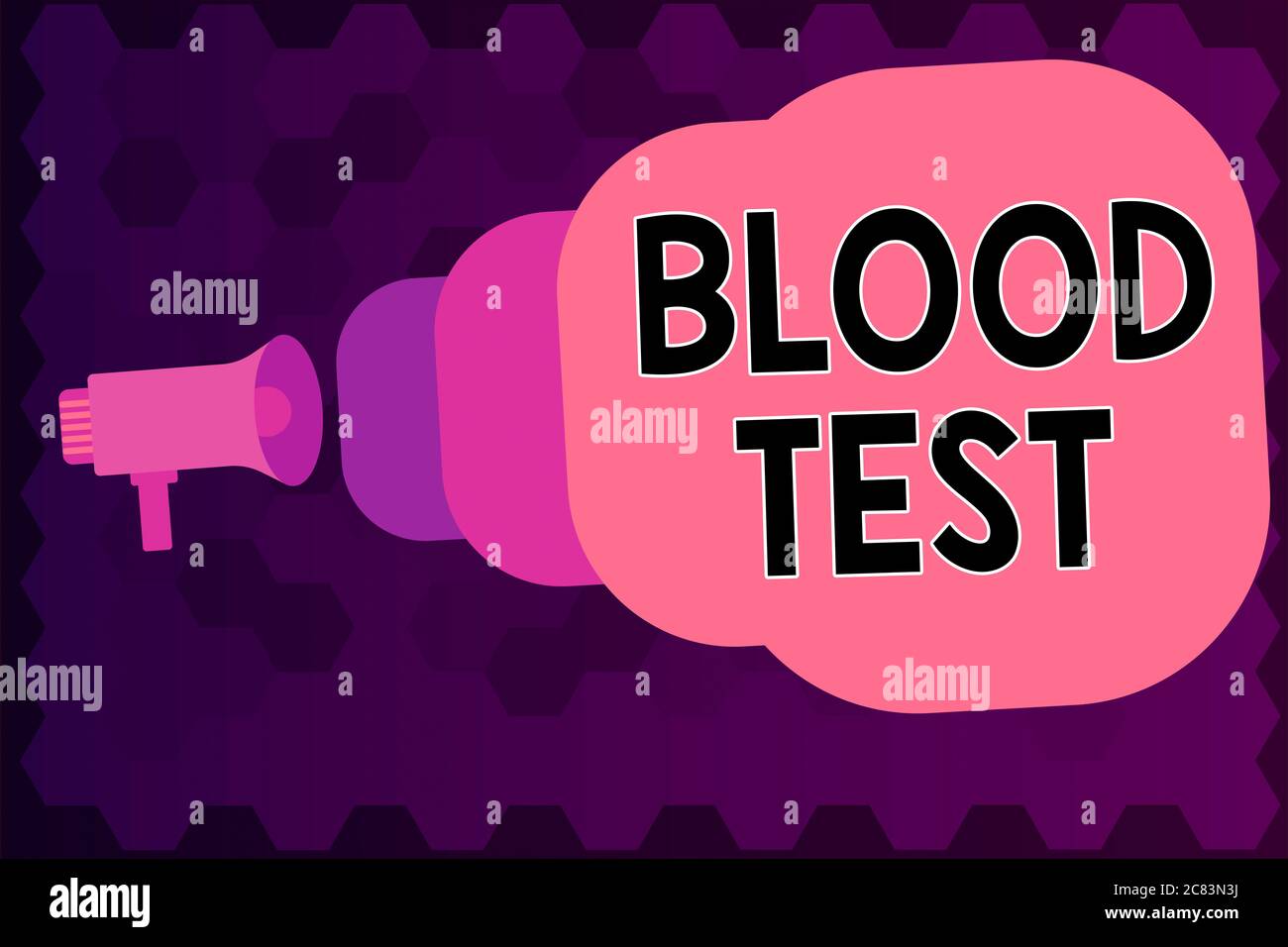 Writing note showing Blood Test. Business concept for Extracted blood ...