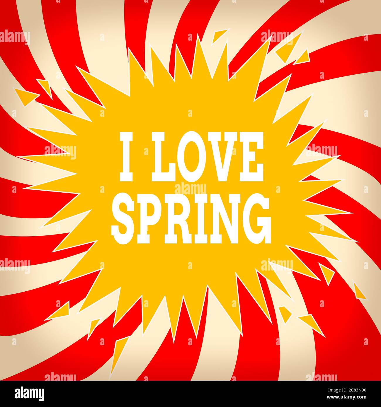 Word writing text I Love Spring. Business photo showcasing telling why ...