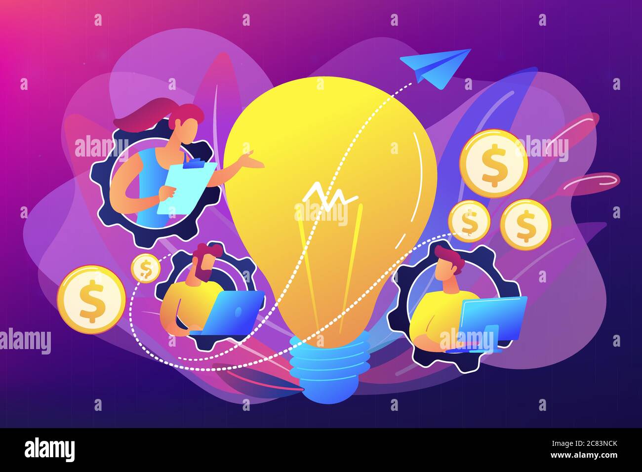 Business trend analysis concept vector illustration Stock Vector Image ...