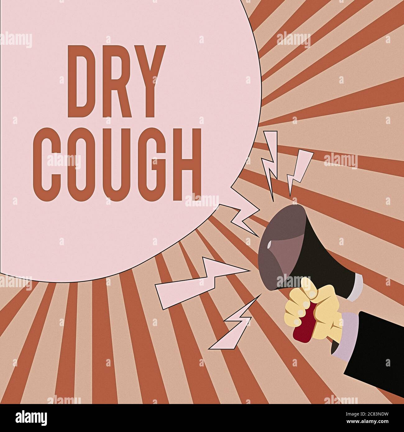 Word writing text Dry Cough. Business photo showcasing cough that are ...