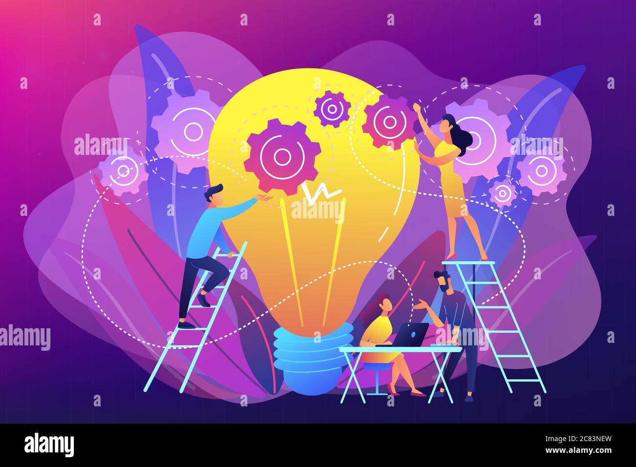 New idea engineering concept vector illustration Stock Vector Image ...