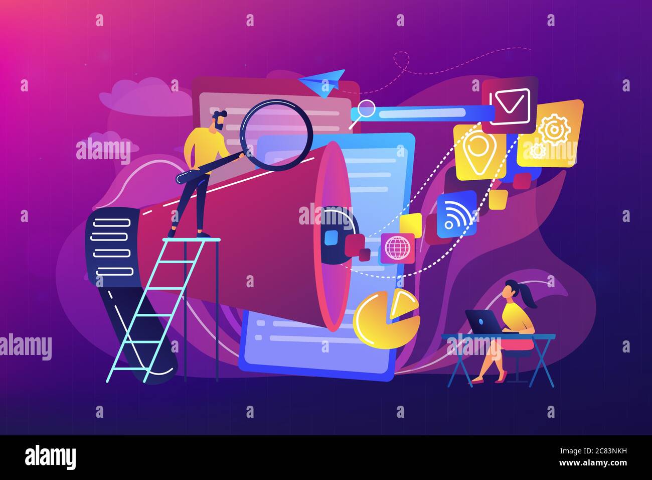 Search engines optimization concept vector illustration Stock Vector ... Search engines optimization concept vector illustration Stock Vector ...