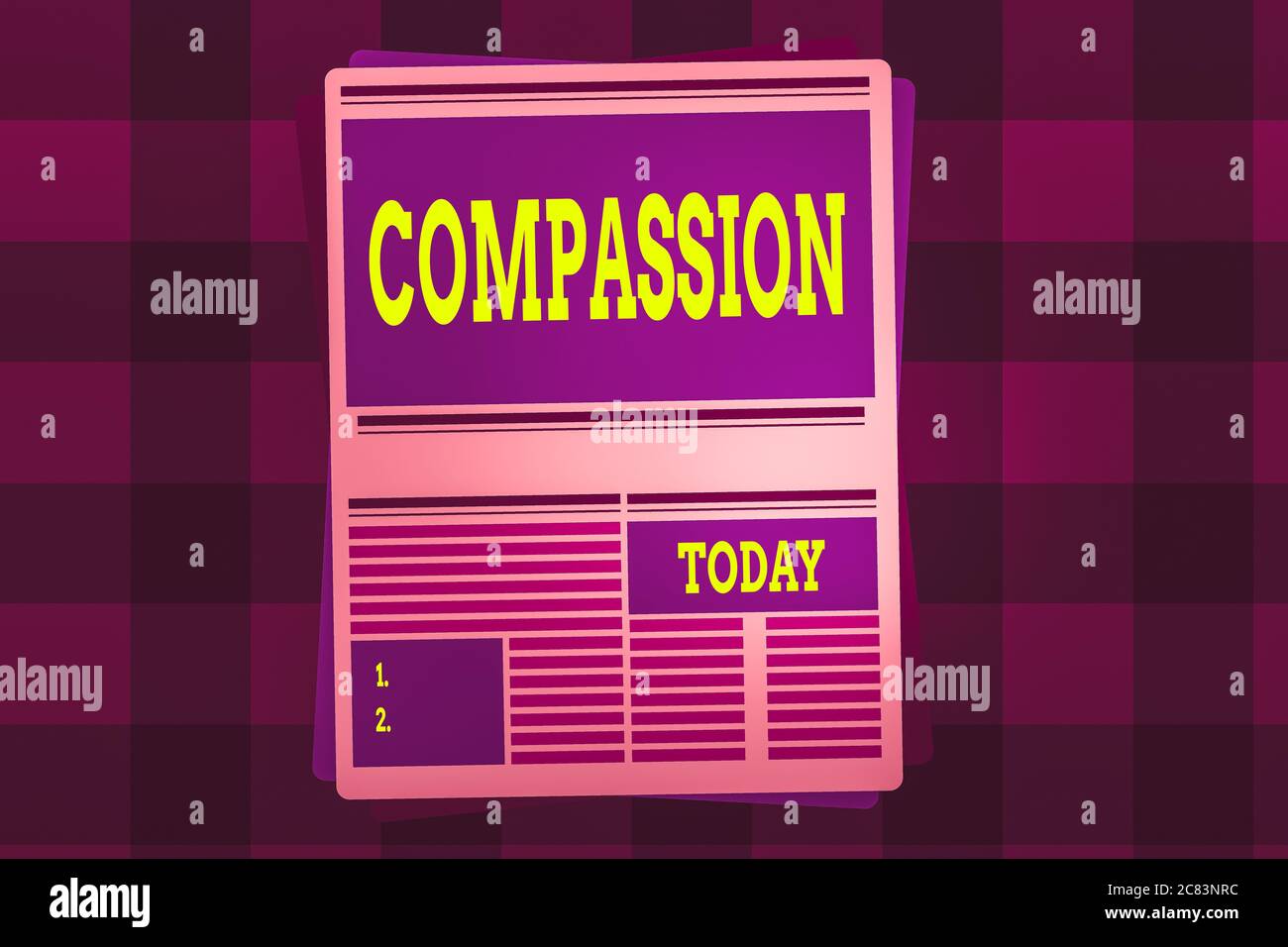 Writing note showing Compassion. Business concept for empathy and ...