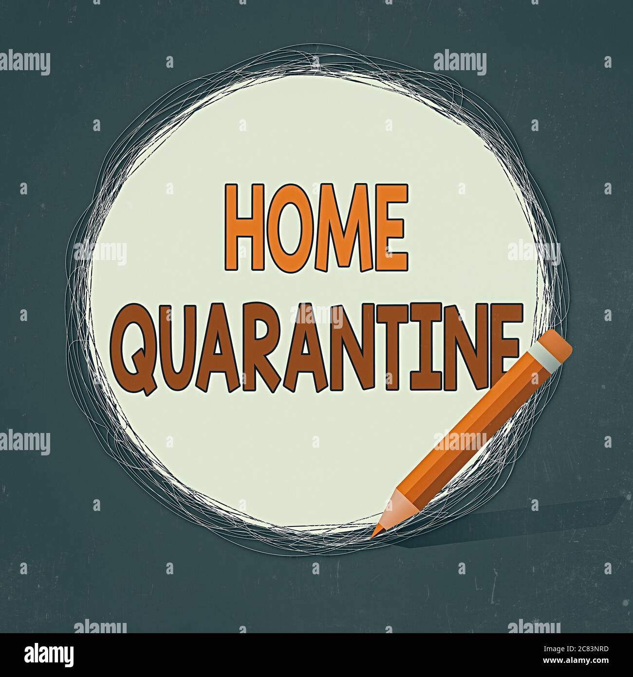 Writing note showing Home Quarantine. Business concept for Encountered ...