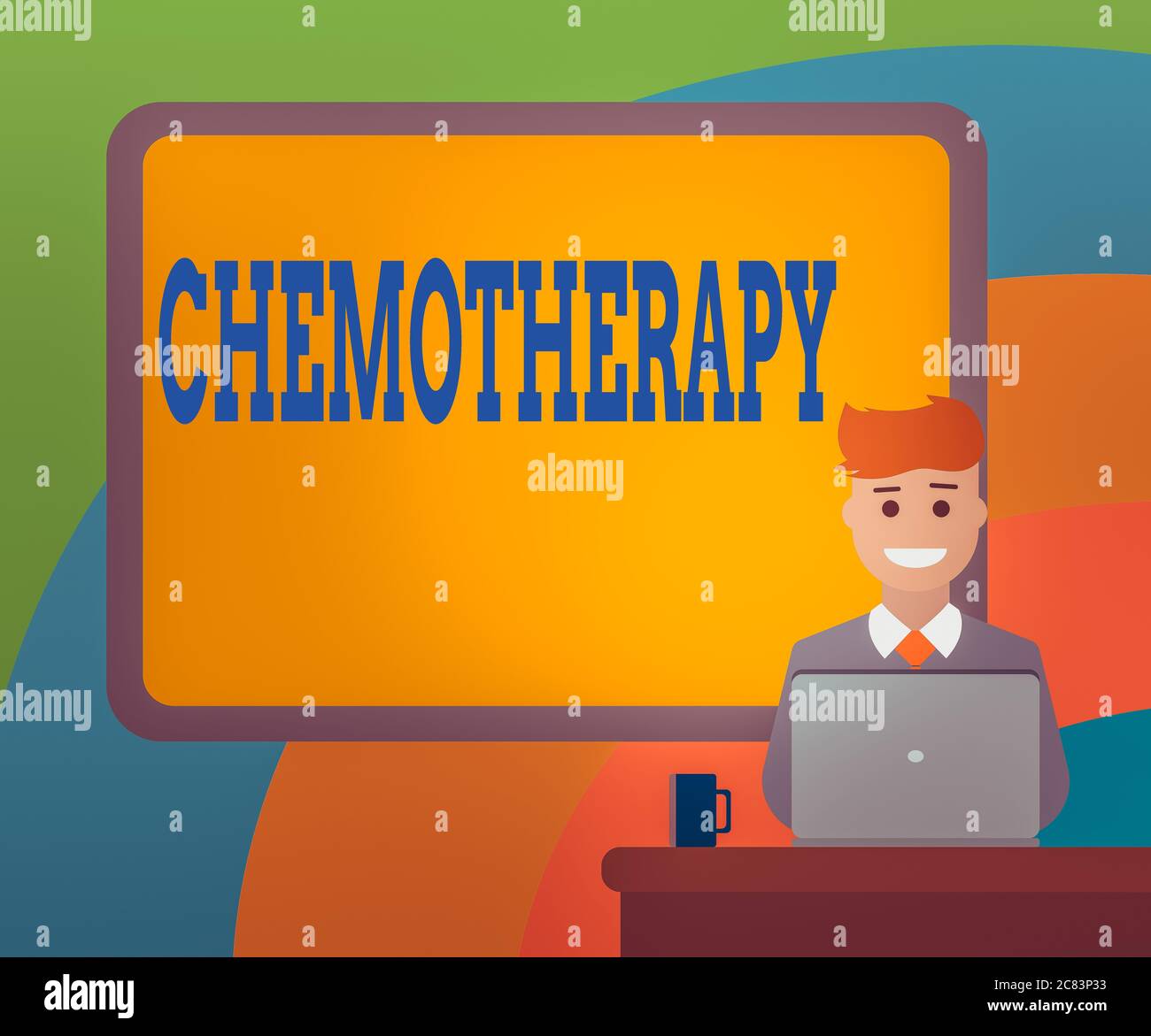 Conceptual hand writing showing Chemotherapy. Concept meaning the ...