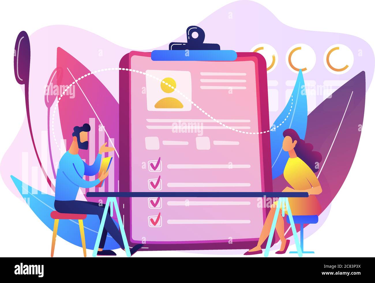 Employee assessment concept vector illustration Stock Vector Image ...