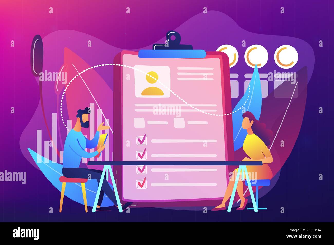 Employee assessment concept vector illustration Stock Vector Image ...