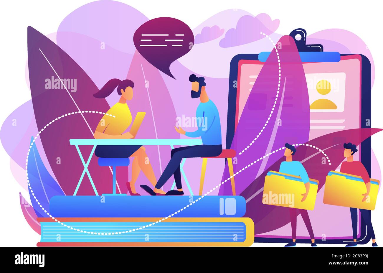 Job interview concept vector illustration Stock Vector Image & Art - Alamy