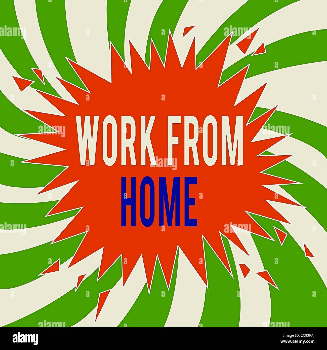 Handwriting text writing Work From Home. Conceptual photo communicating ...