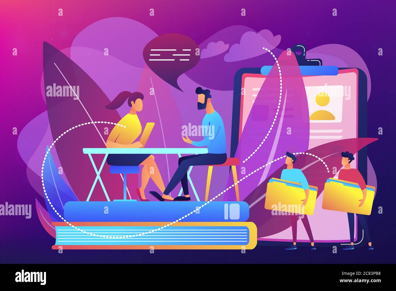 Job interview concept vector illustration Stock Vector Image & Art - Alamy