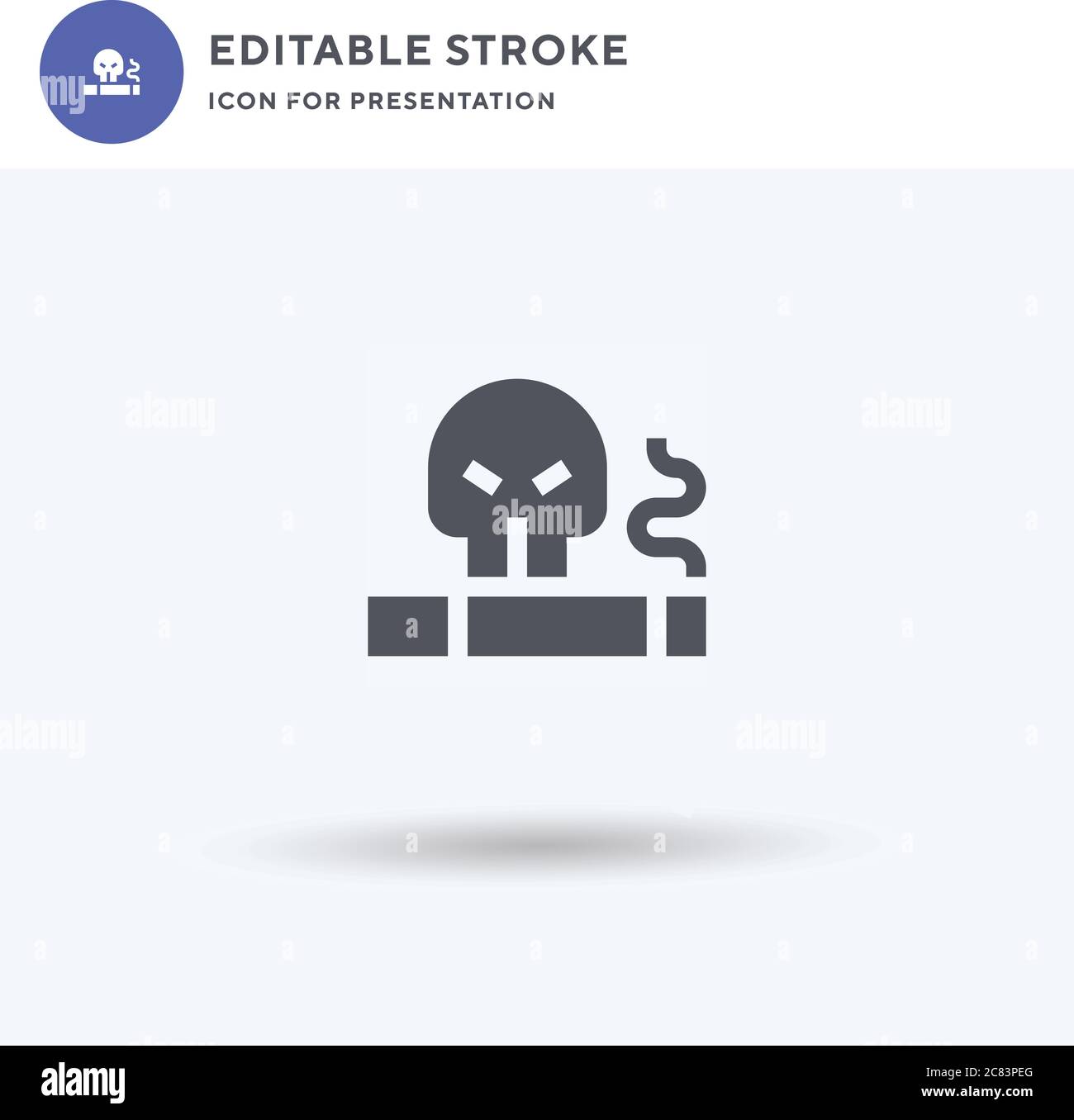 Death icon vector, filled flat sign, solid pictogram isolated on white ...