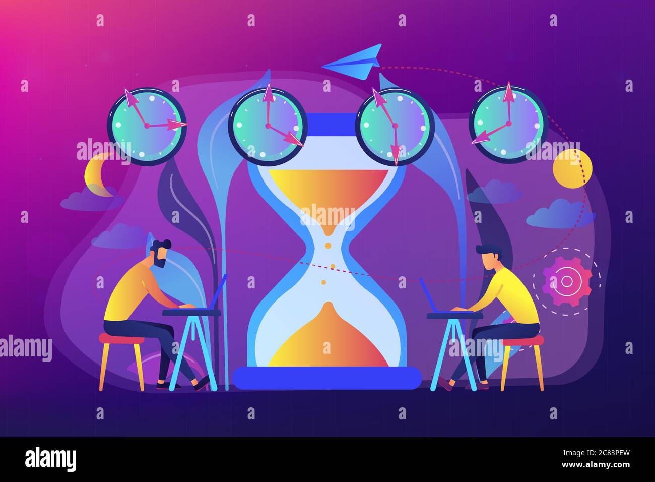 Time zones concept vector illustration Stock Vector Image & Art - Alamy