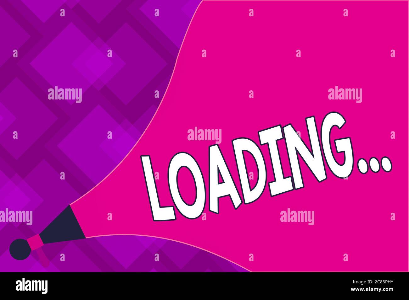 Writing note showing Loading.... Business concept for applying an extra ...