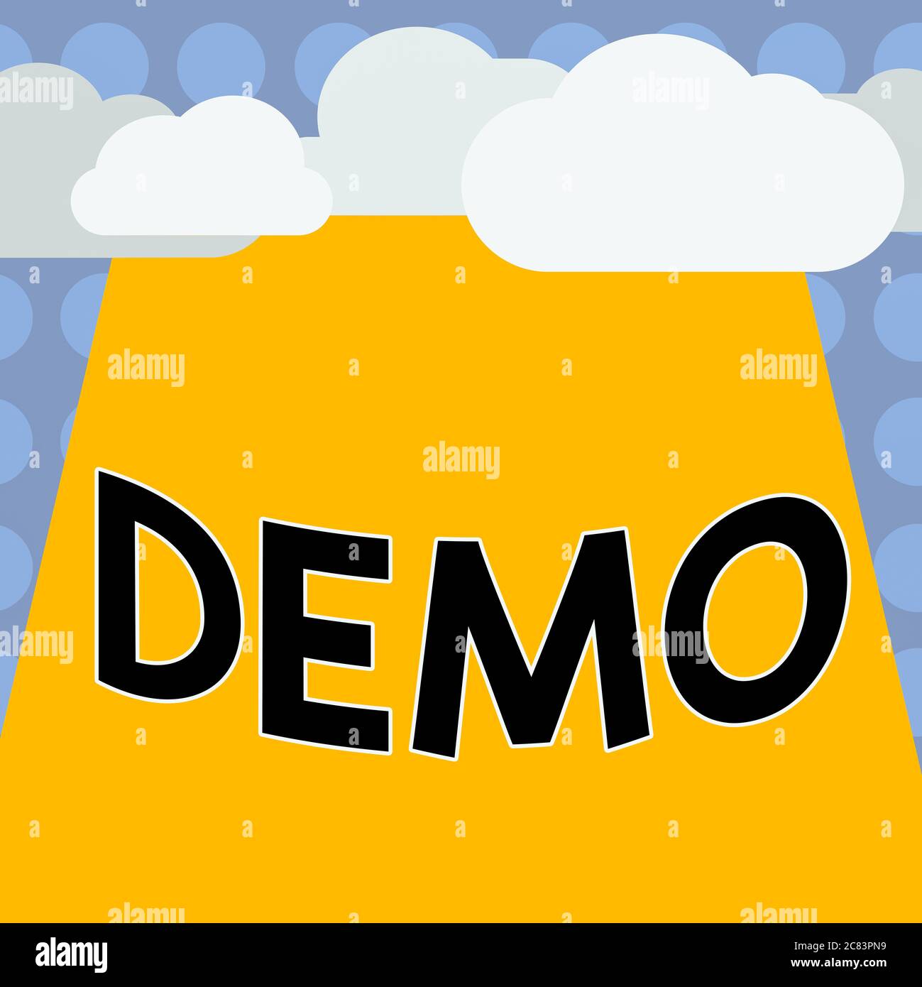 Conceptual hand writing showing Demo. Concept meaning exemplification ...