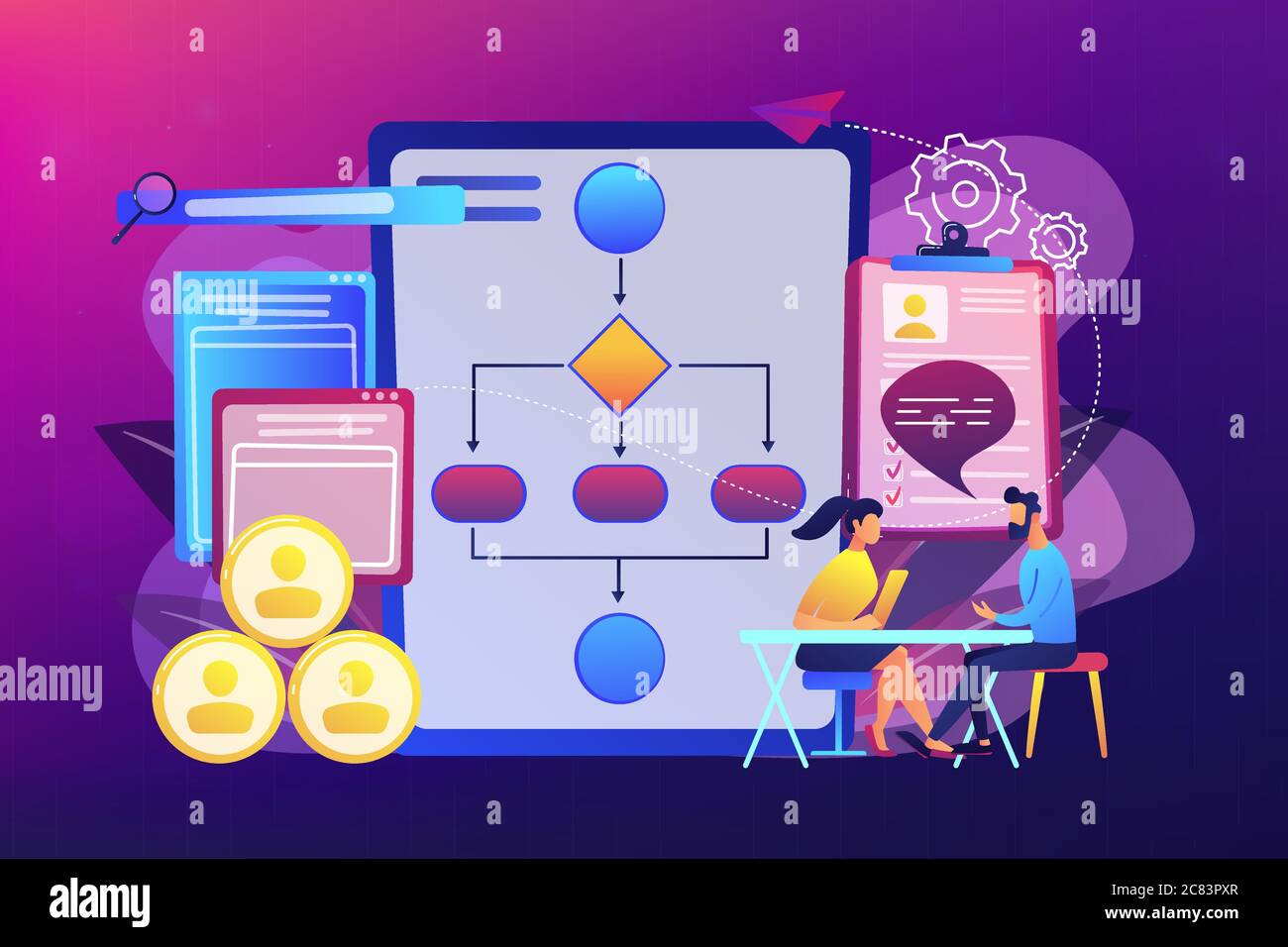 Employee assessment software concept vector illustration Stock Vector ...
