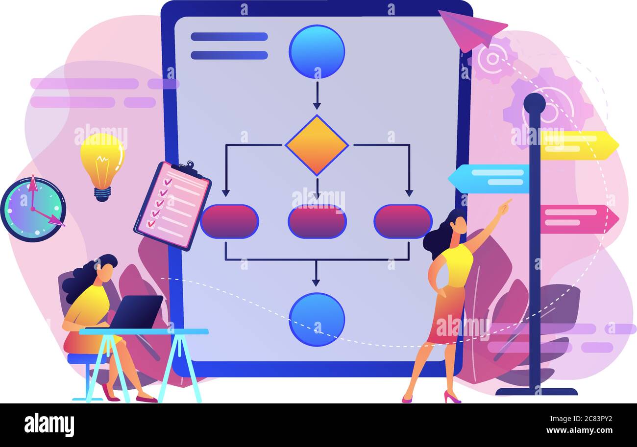 Decision management concept vector illustration Stock Vector Image ...