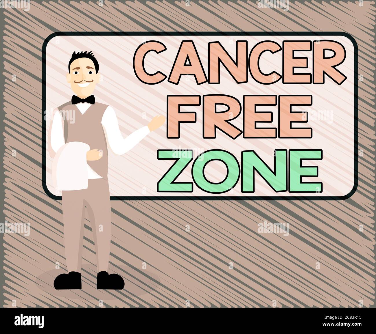Text sign showing Cancer Free Zone. Business photo text supporting ...